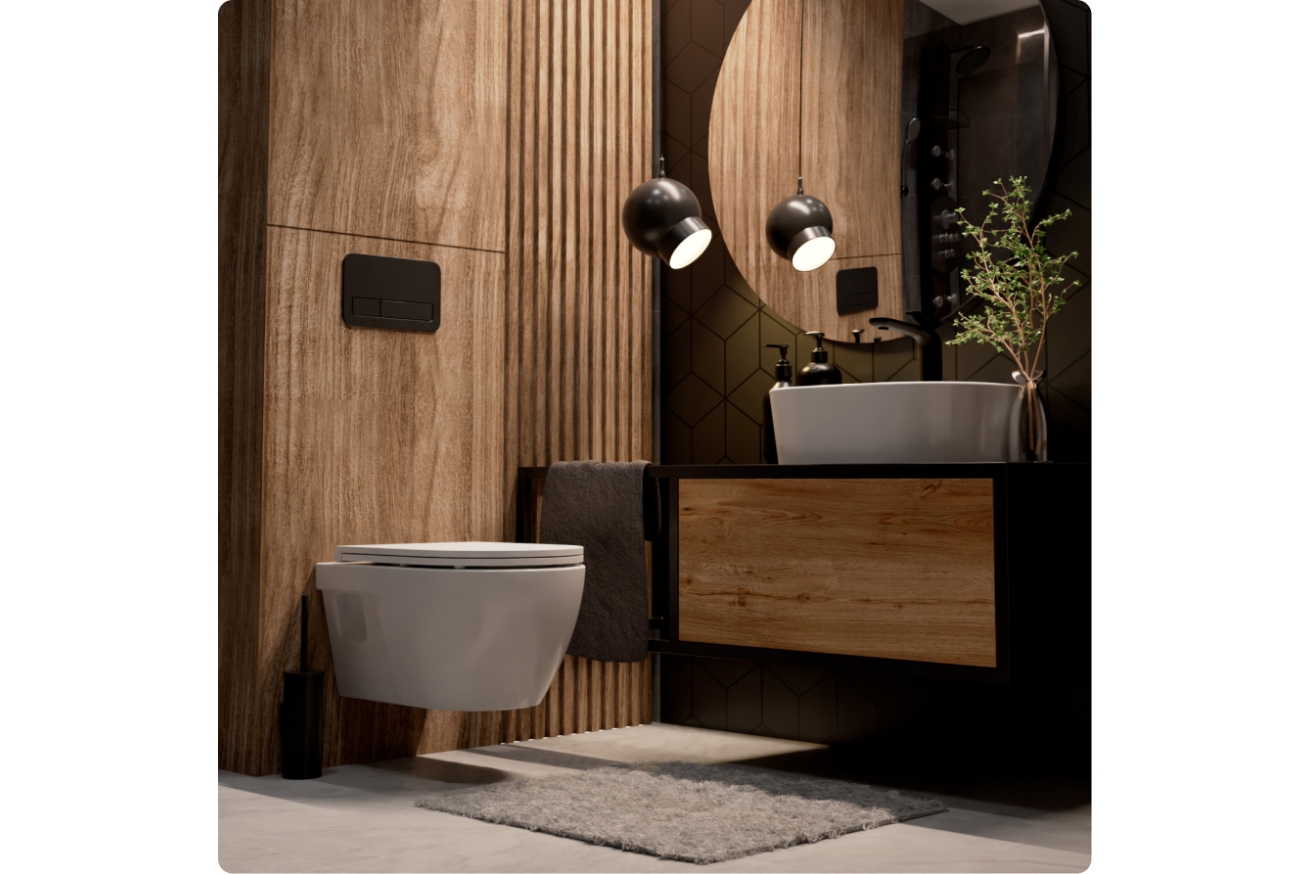 Комплект инсталляции GROHE Solido 3 в 1 38811KF0 с унитазом AQUAme и сиденьем с микролифтом ...