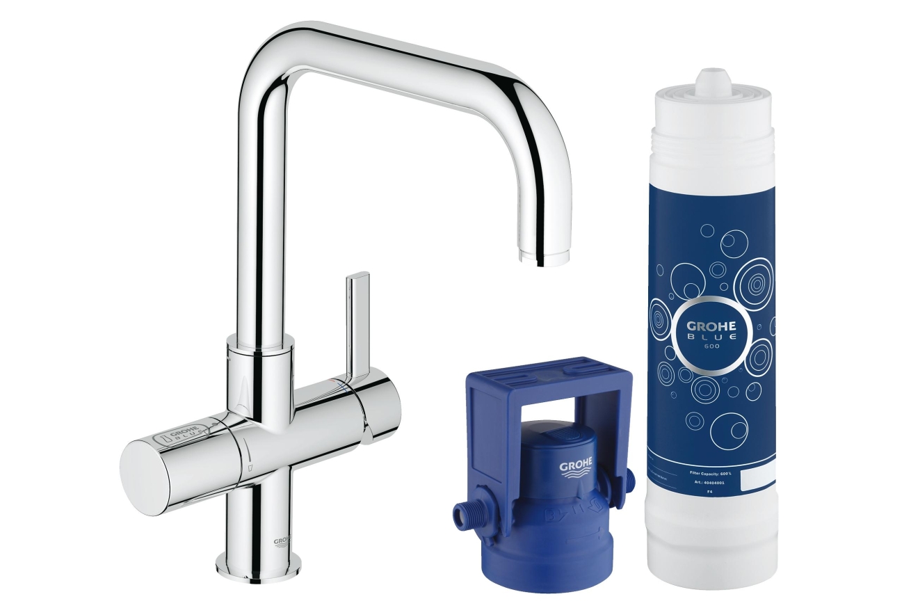 Смеситель для кухни GROHE Blue Pure с функцией фильтрации, с фильтром в ...