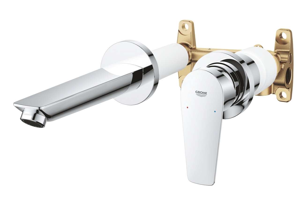 Смеситель для раковины GROHE BauEdge в комплекте с монтажной частью ...