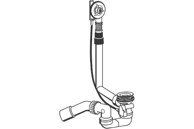 Сливной и переливной гарнитур GROHE Talento, встраиваемая часть ...